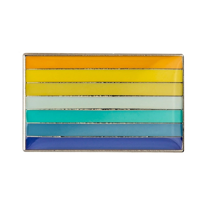 Genderfaun Pride Flag Enamel Pin – Queer In The World: The Shop