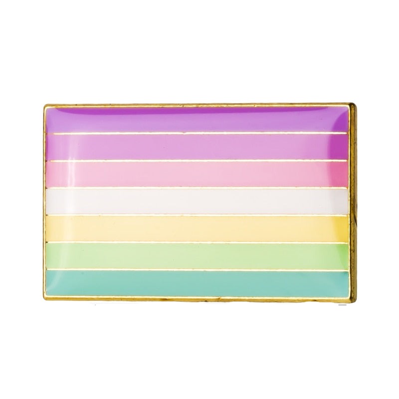 Genderfae Pride Flag Enamel Pin – Queer In The World: The Shop