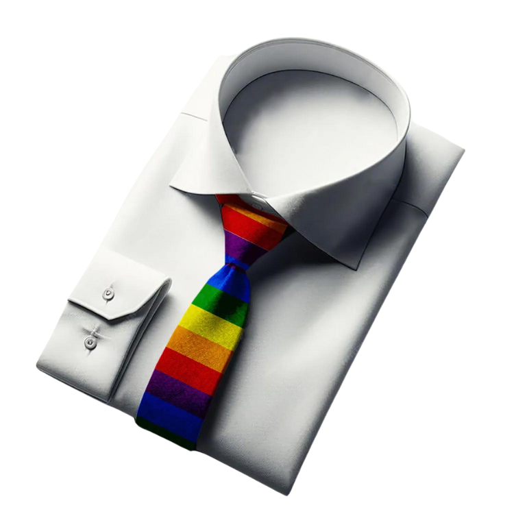 Colorful Rainbow Striped Fun Tie – Queer In The World: The Shop