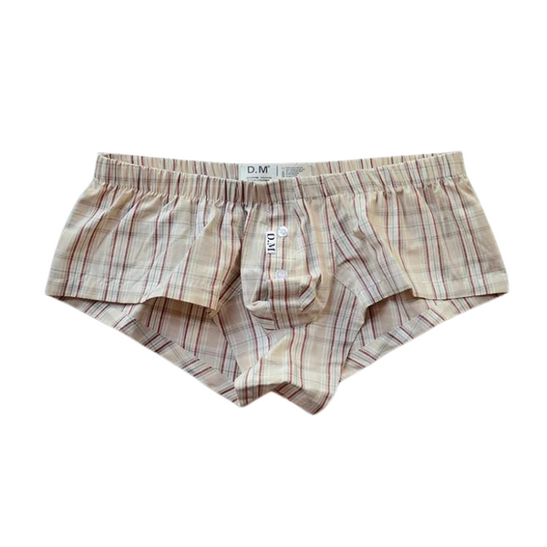 D.M. Low Rise Sexy Plaid Home Boxer Briefs – Queer In The World: The Shop