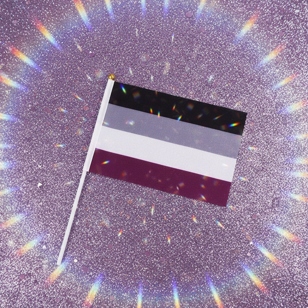 30 Handheld Asexual Pride Flags – Queer In The World: The Shop