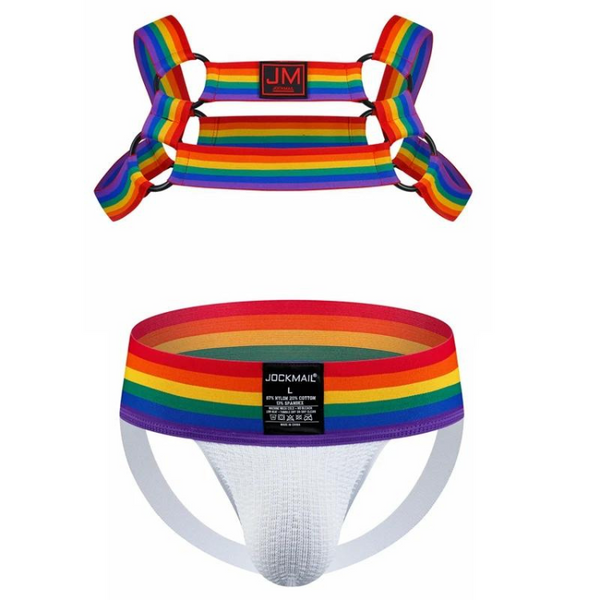Jockmail Pride Warrior Rainbow Harness Set – Queer In The World: The Shop