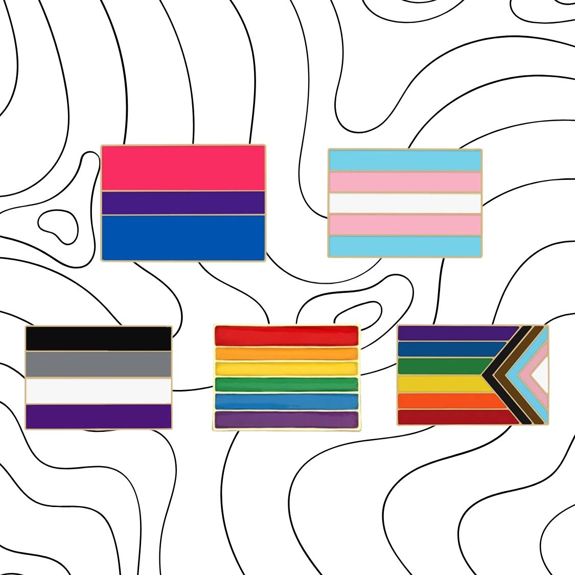 LGBT Pride Flag Enamel Pins Collection – Queer In The World: The Shop