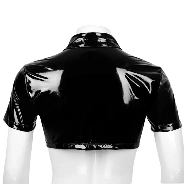 PVC Shimmer Kink Crop Top – Queer In The World: The Shop