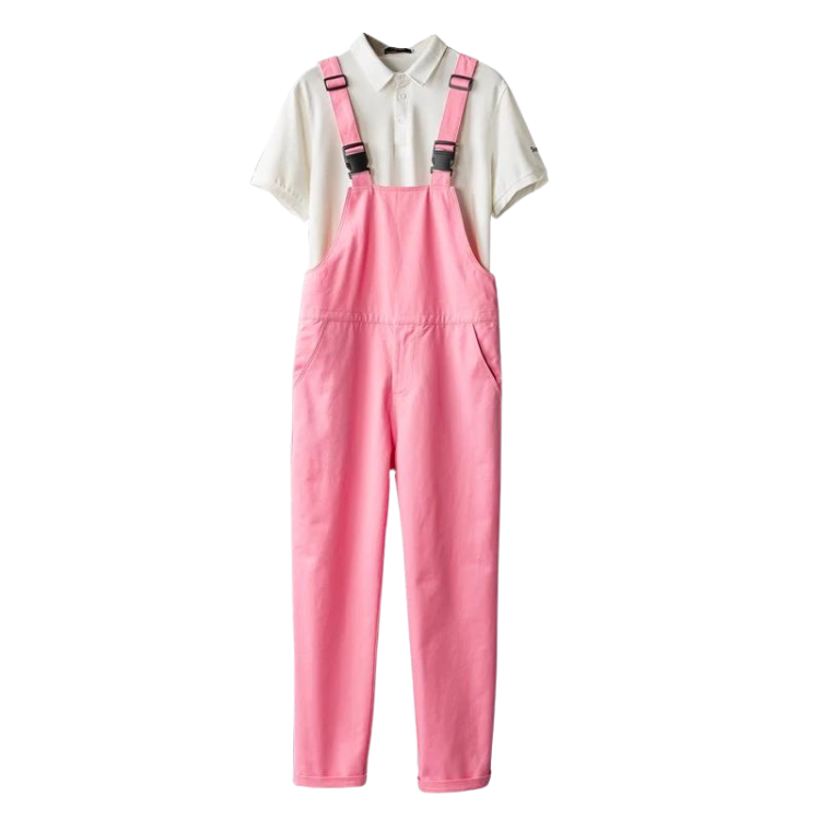 Pink Pop Adjustable Overalls – Queer In The World: The Shop