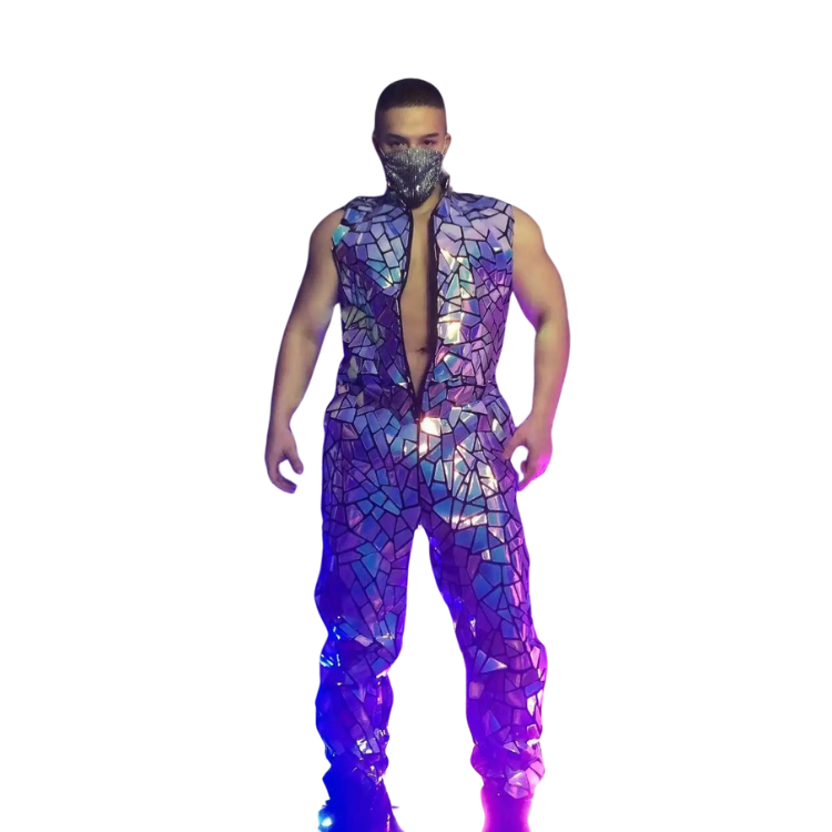 Red Mirror Overall Performance Costume Set – Queer In The World: The Shop