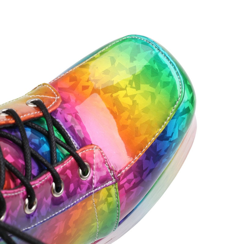 Chic Rainbow Platform Heels – Queer In The World: The Shop
