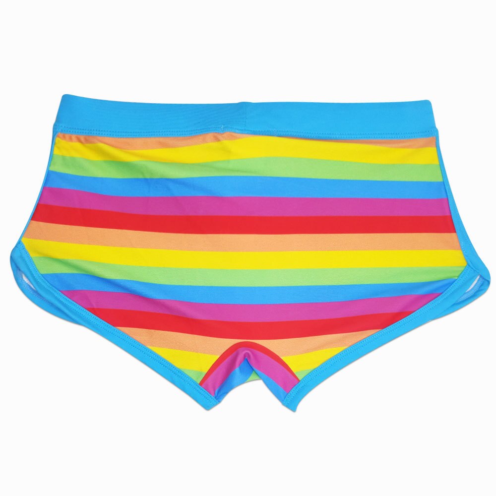 Rainbow Pride Drawstring Swim Trunks – Queer In The World: The Shop
