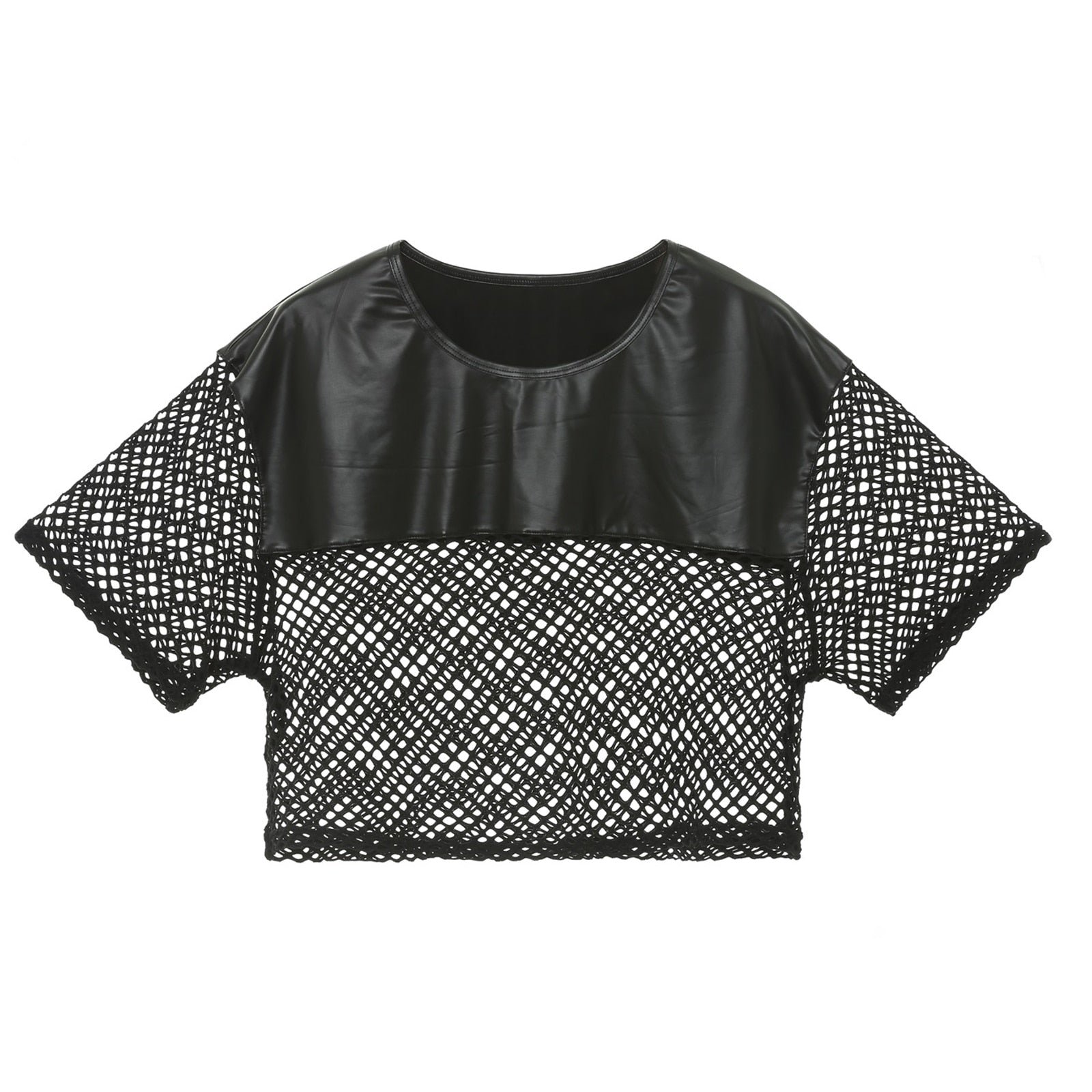 Black Fishnet Crop Top – Queer In The World: The Shop