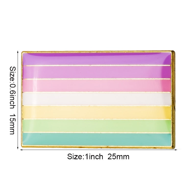 Genderfae Pride Flag Enamel Pin – Queer In The World: The Shop