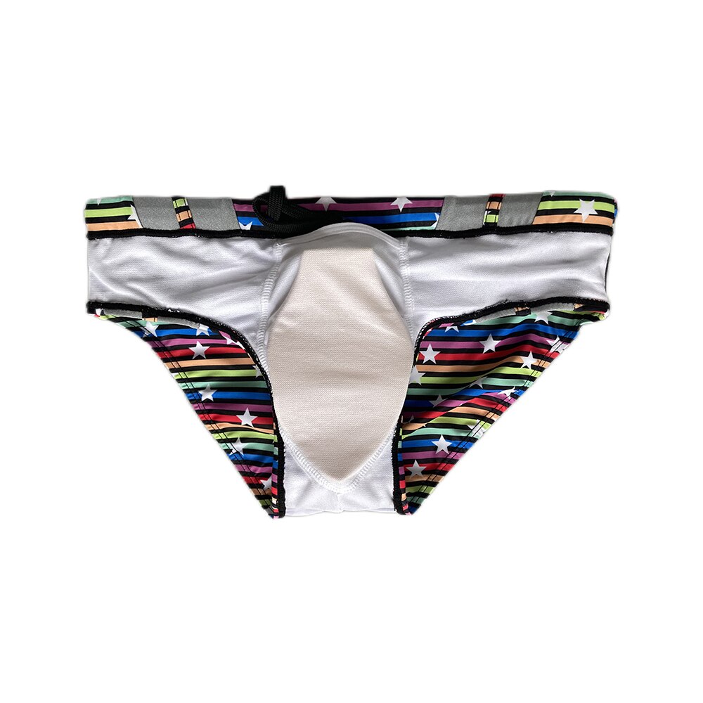 Silver Stud Rainbow Swim Briefs – Queer In The World: The Shop
