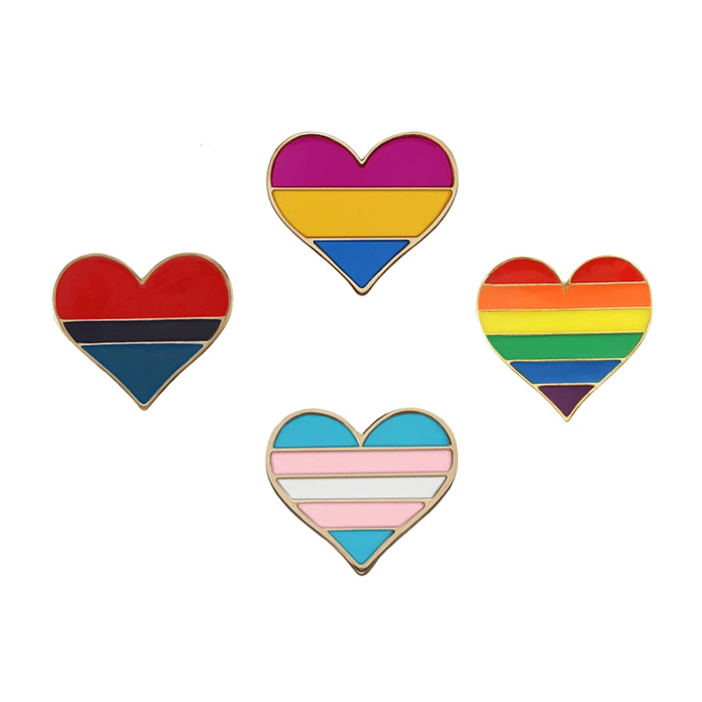 Queer Heart Enamel Pins Collection – Queer In The World: The Shop