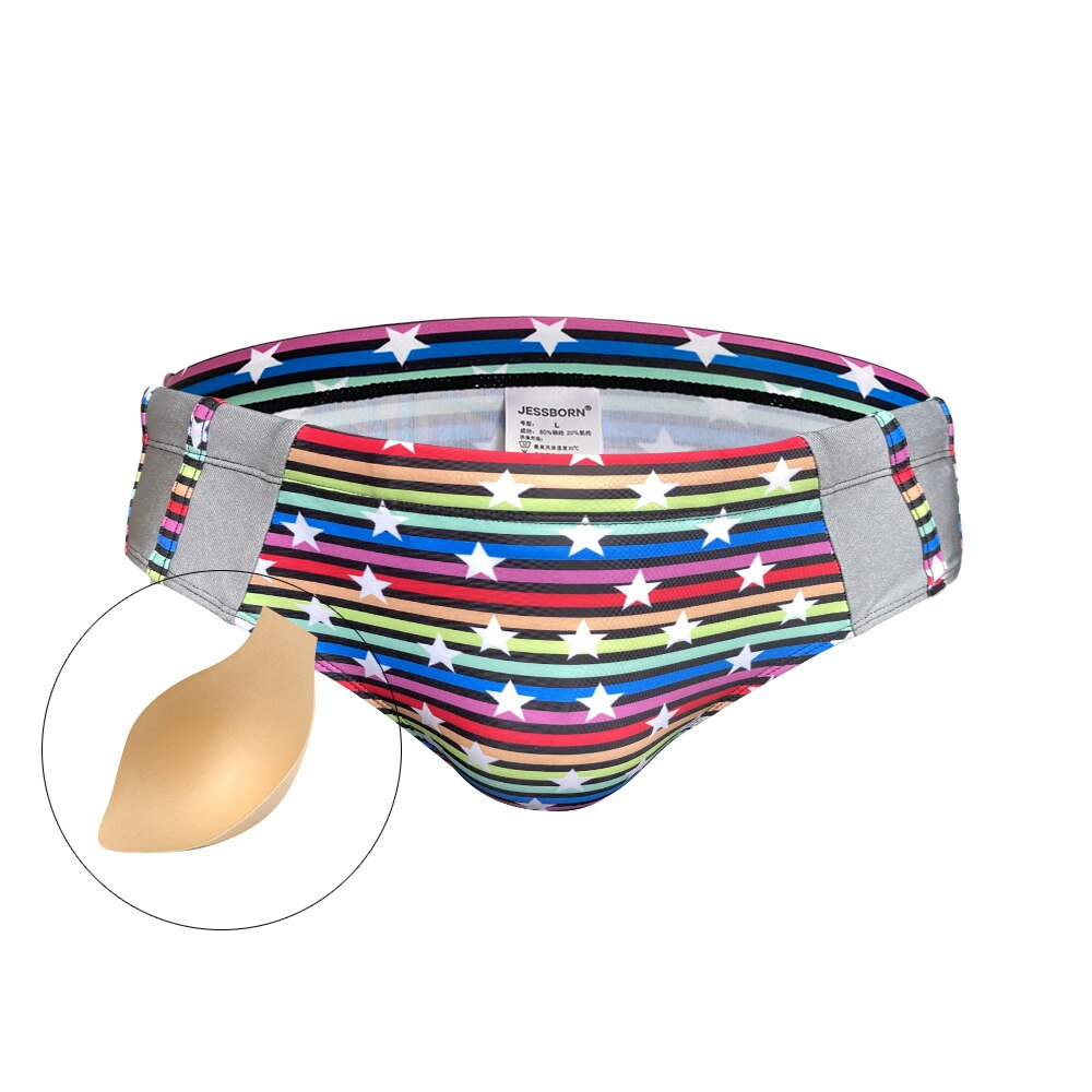 Silver Stud Rainbow Swim Briefs – Queer In The World: The Shop