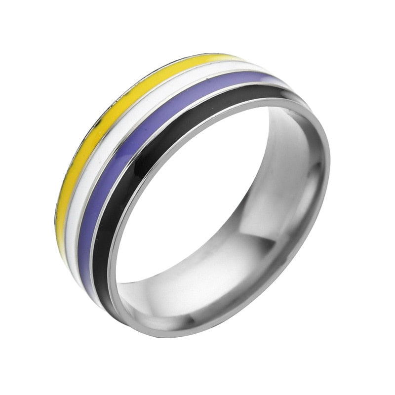 Non-Binary Pride Ring – Queer In The World: The Shop