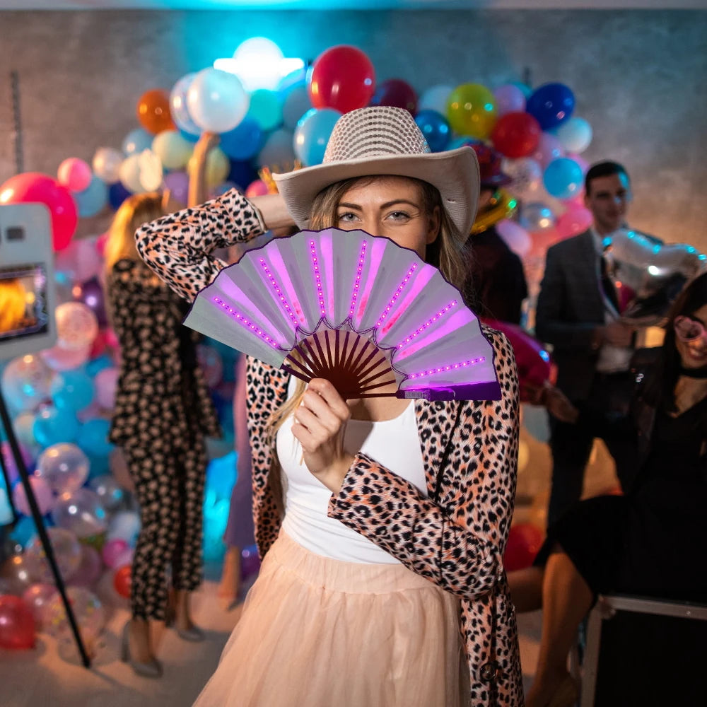 Color Fanfare LED Folding Fan – Queer In The World: The Shop