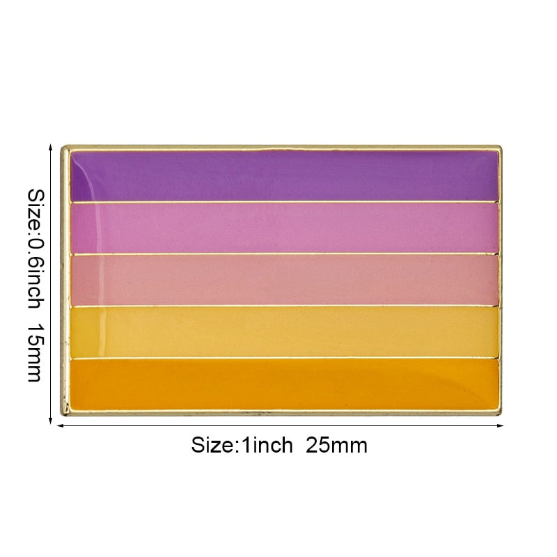 Trixic / Orbisian Pride Flag Enamel Pin – Queer In The World: The Shop
