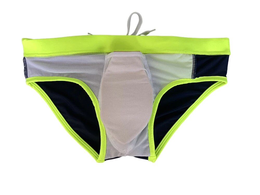Racing Stripe Drawstring Swim Briefs – Queer In The World: The Shop