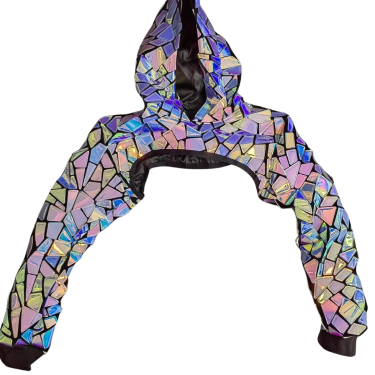 Sequin Shimmer Men's Hooded Clubwear Outfit – Queer In The World: The Shop