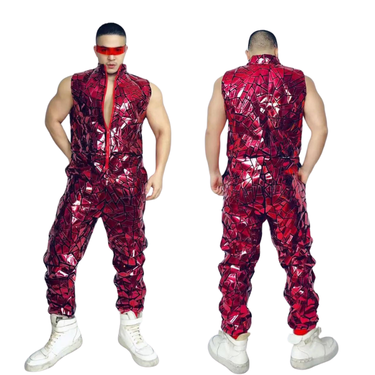Symphony Ruby Red Party Jumpsuit – Queer In The World: The Shop