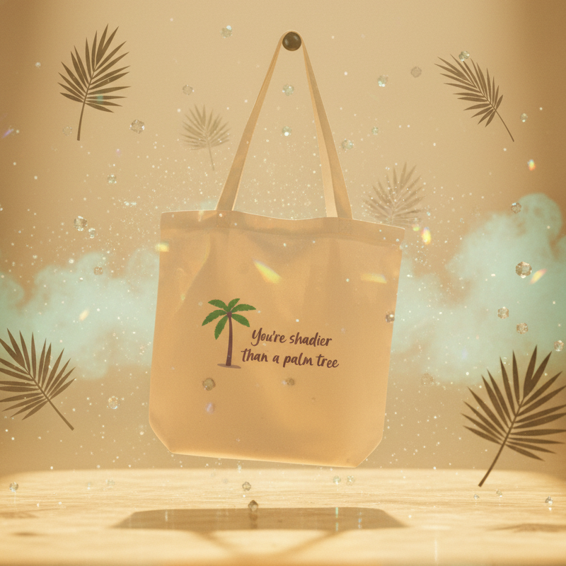 Shadier Than A Palm Tree Eco Tote Bag – Queer In The World: The Shop