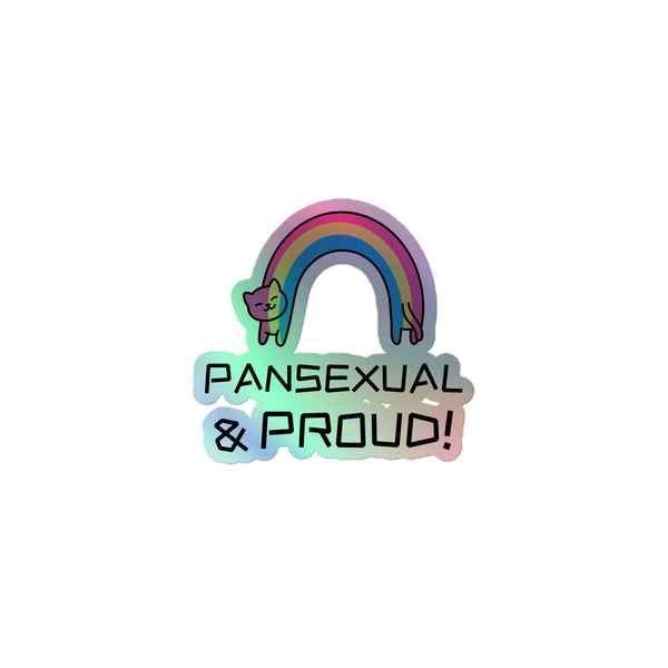 Pansexual & Proud Holographic Stickers – Queer In The World: The Shop