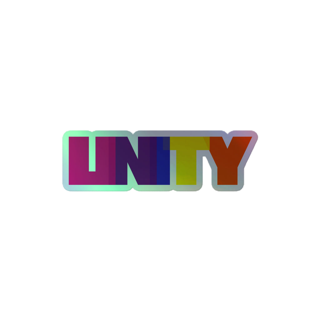 Unity Holographic Stickers – Queer In The World: The Shop