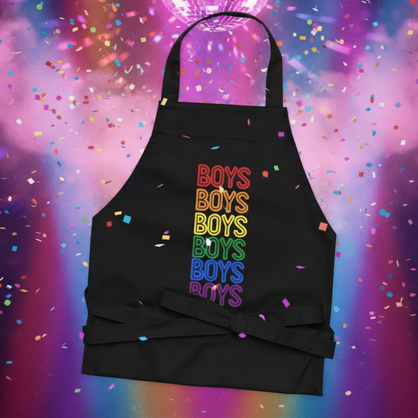 Boys Boys Boys Organic Cotton Apron – Queer In The World: The Shop