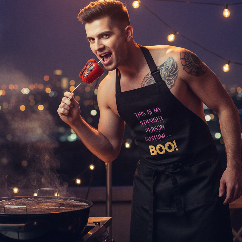 This Is My Straight Person ...Boo! Organic Cotton Apron – Queer In The ...