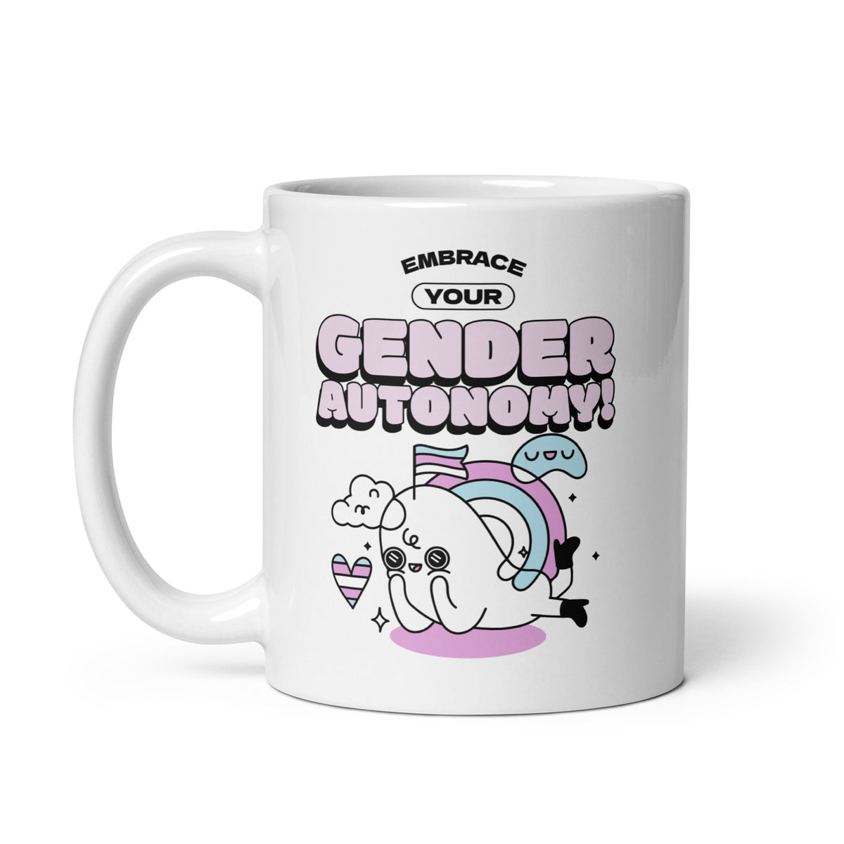 Embrace Your Gender Autonomy! Mug – Queer In The World: The Shop