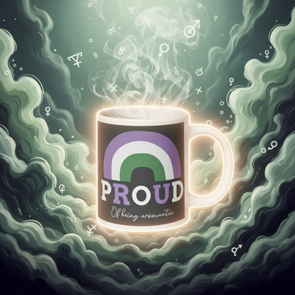 Proud Of Being Aromantic Mug – Queer In The World: The Shop