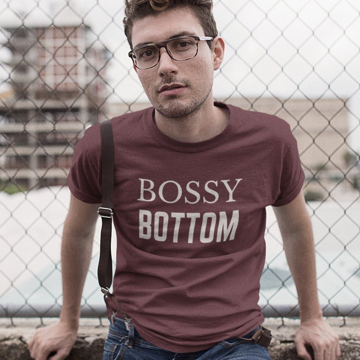 Bossy Bottom T-Shirt – Queer In The World: The Shop
