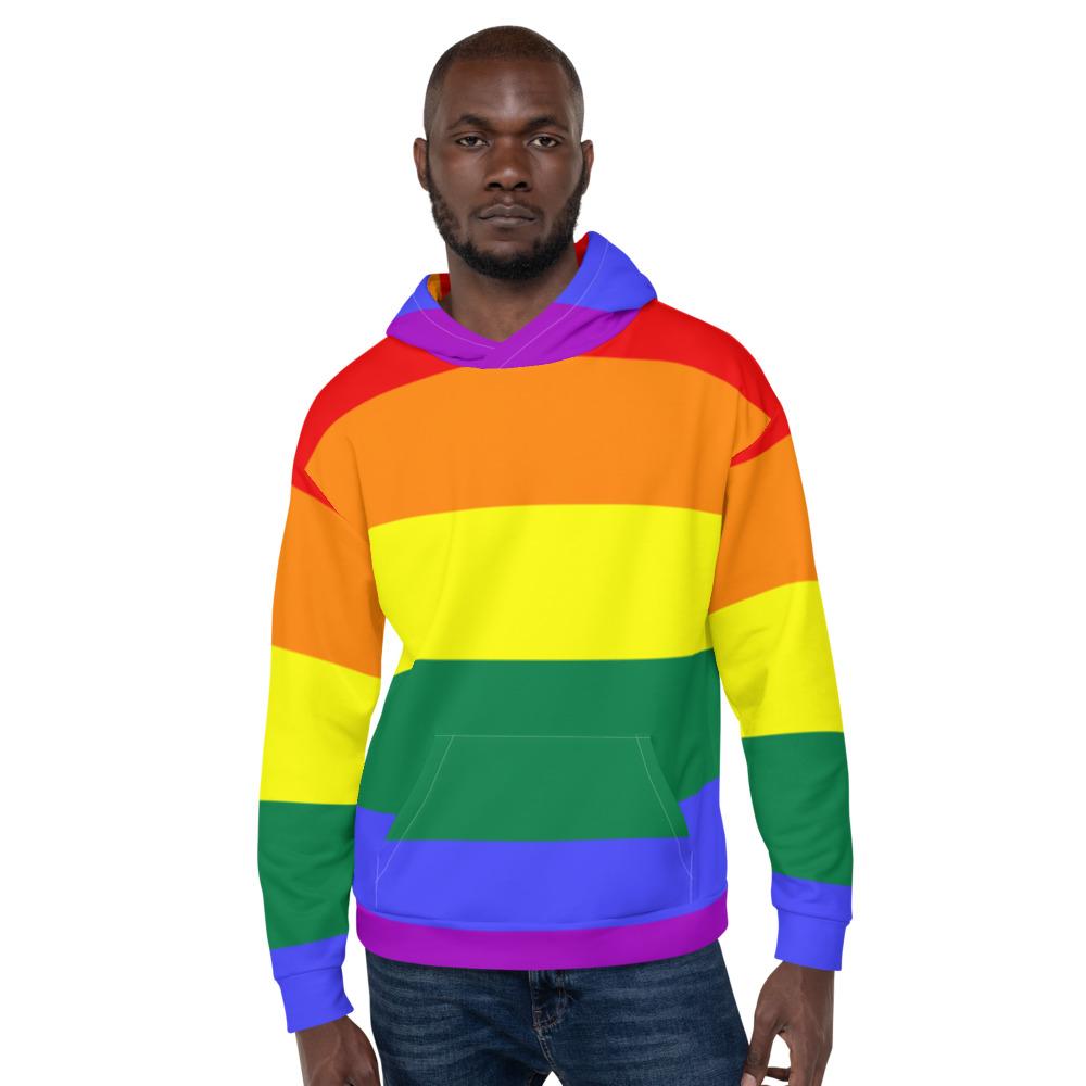 Gay Pride All-Over Hoodie – Queer In The World: The Shop