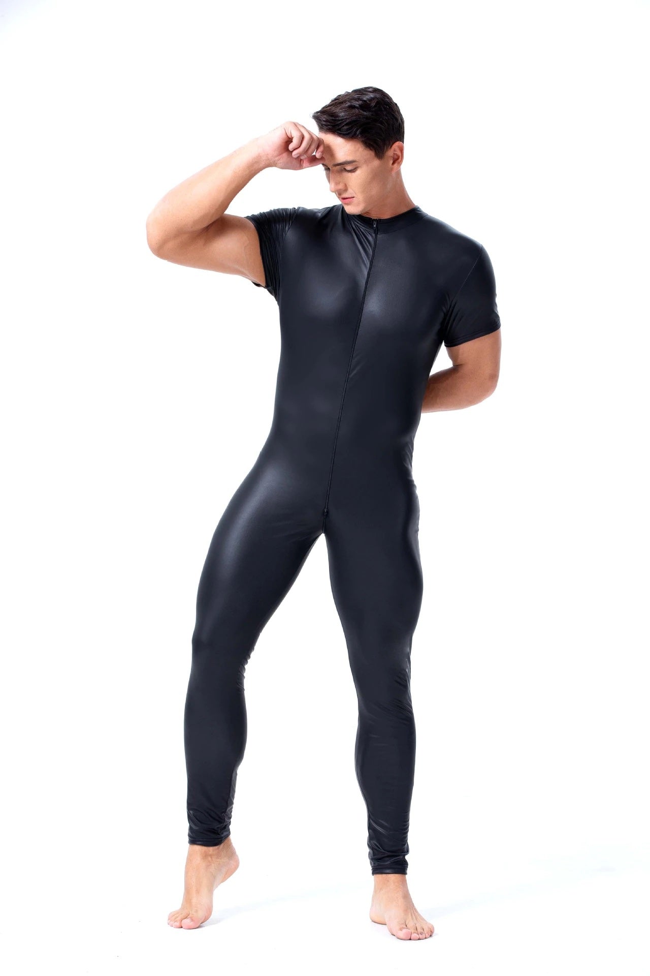 Latex Look Full Body Jumpsuit – Queer In The World: The Shop