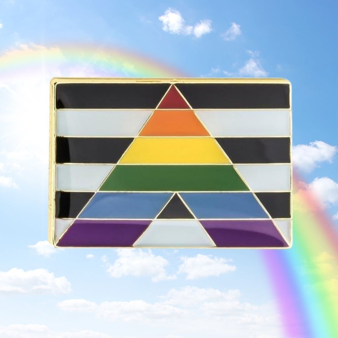 Straight Ally Enamel Pin – Queer In The World: The Shop