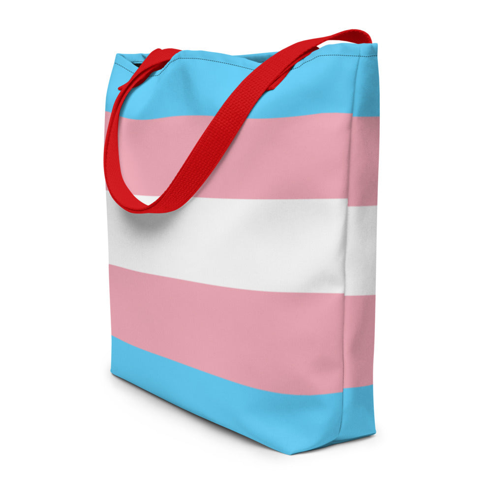 Transgender Pride Extra Large Tote Bag – Queer In The World: The Shop