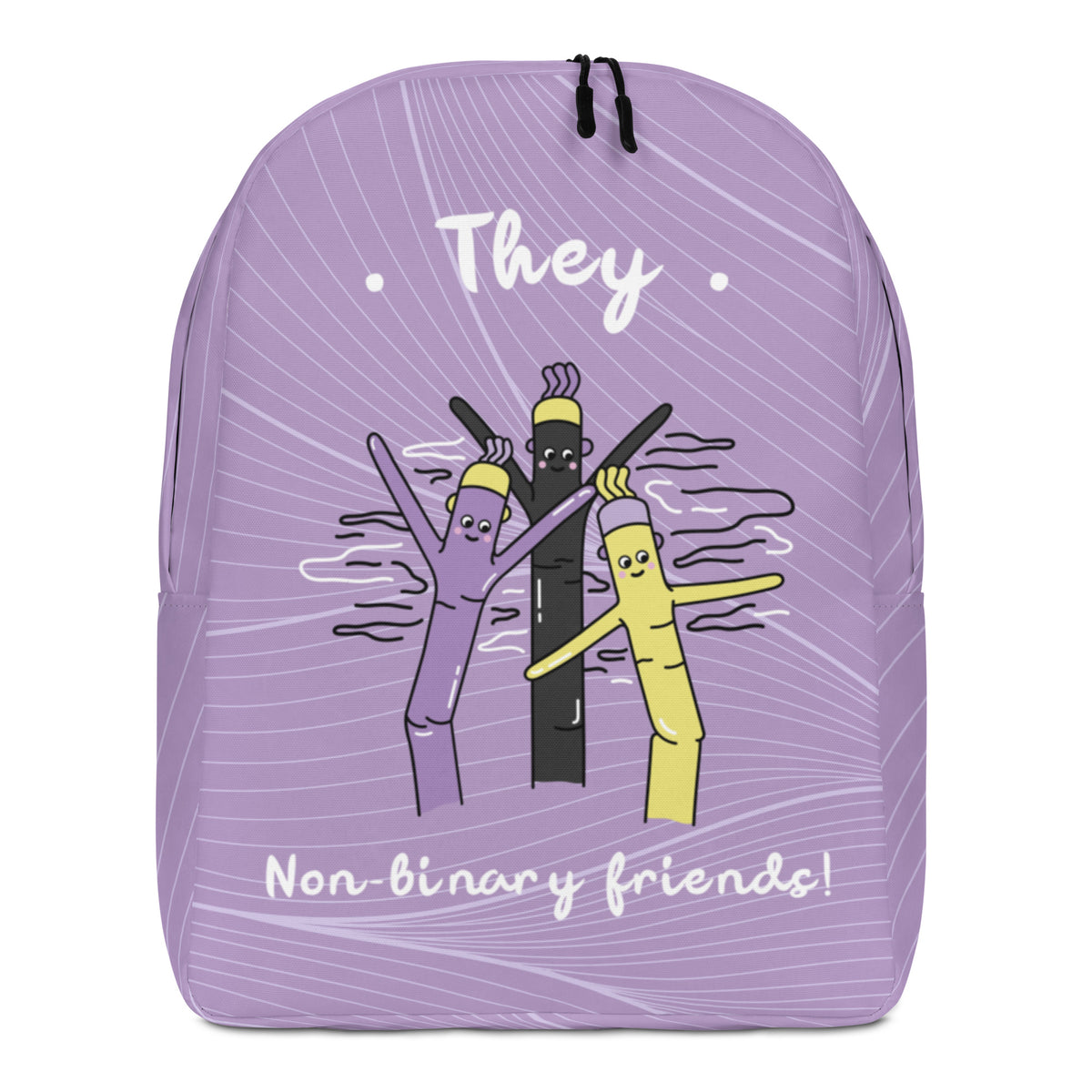 They Non-Binary Friends Minimalist Backpack – Queer In The World: The Shop