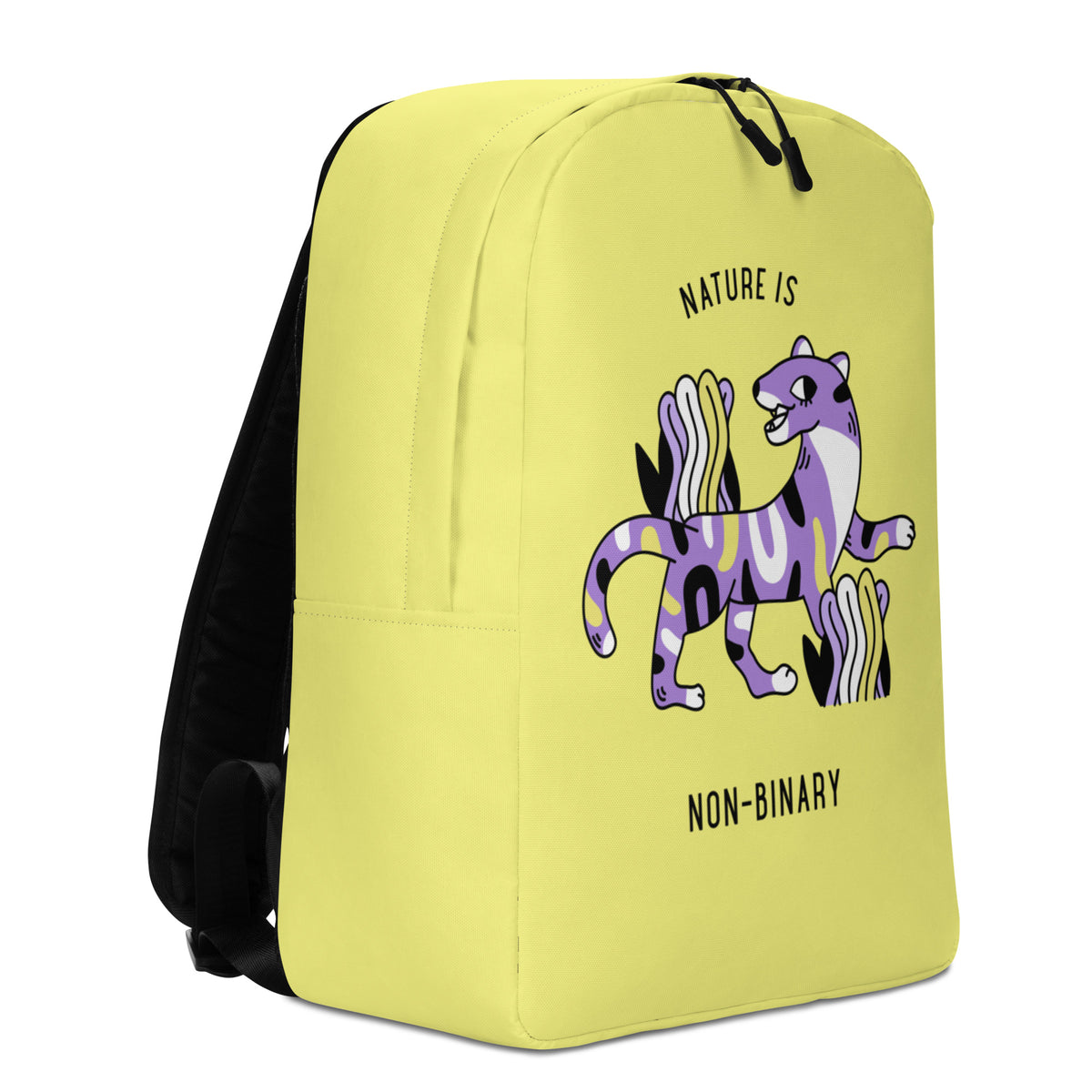 Nature Is Non-Binary Minimalist Backpack – Queer In The World: The Shop