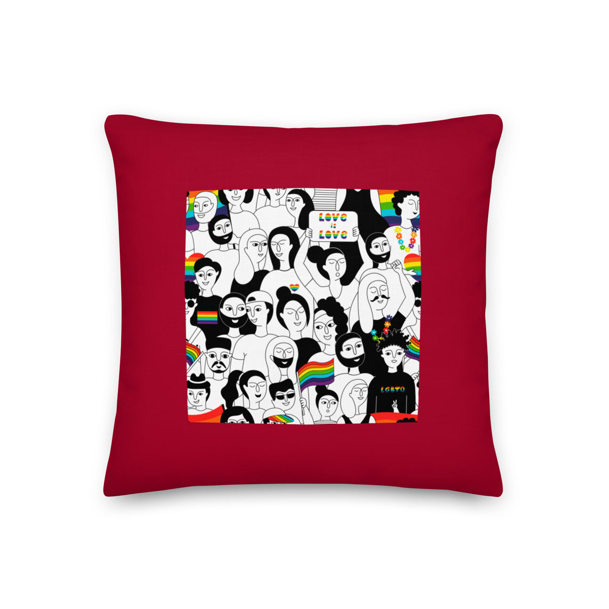 LGBT Pride Pillow – Queer In The World: The Shop