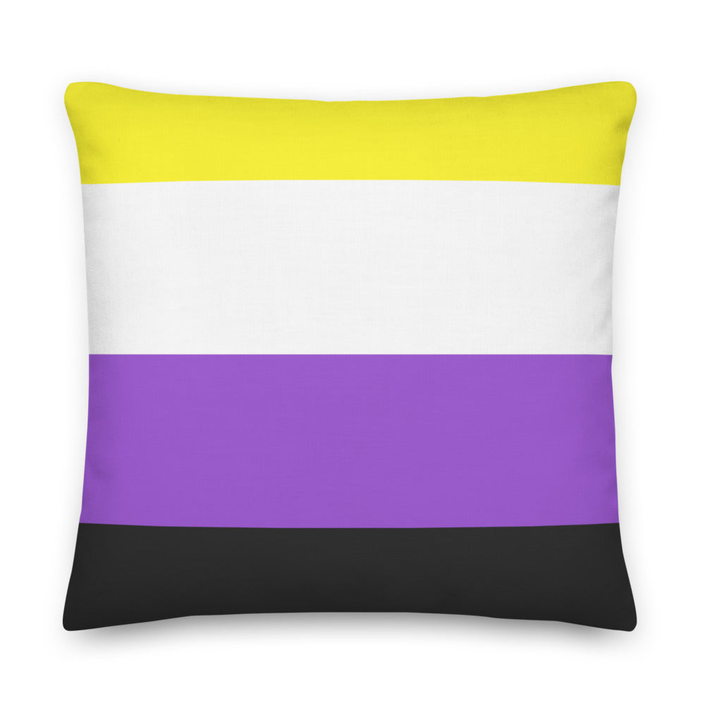 Non-Binary Premium Pillow – Queer In The World: The Shop