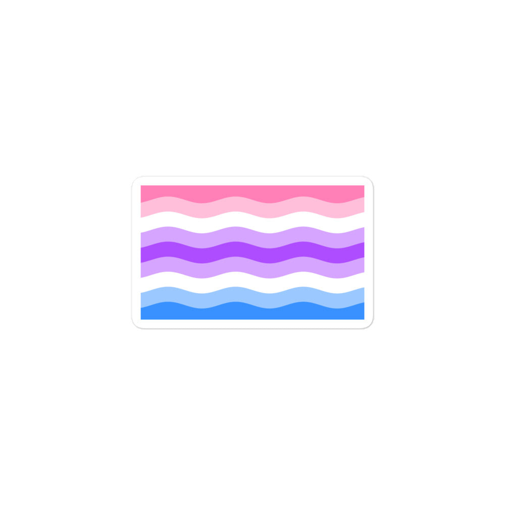 Alternative Genderfluid Bubble-Free Stickers – Queer In The World: The Shop