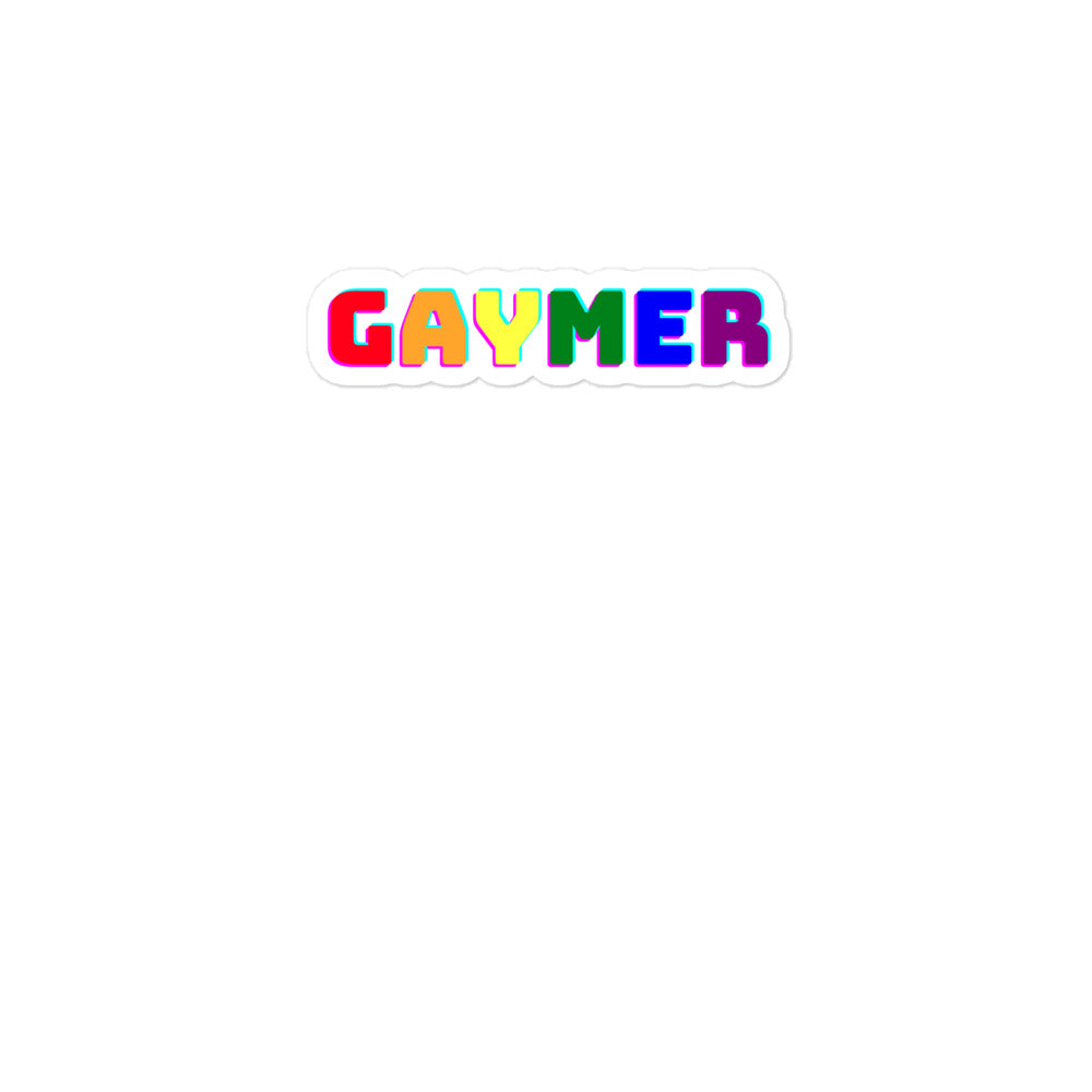 Gaymer Bubble-Free Stickers – Queer In The World: The Shop
