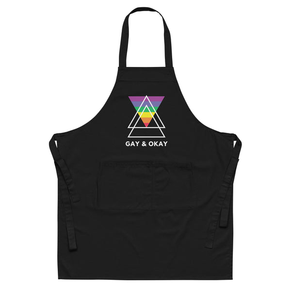 Gay & OK Organic Cotton Apron – Queer In The World: The Shop