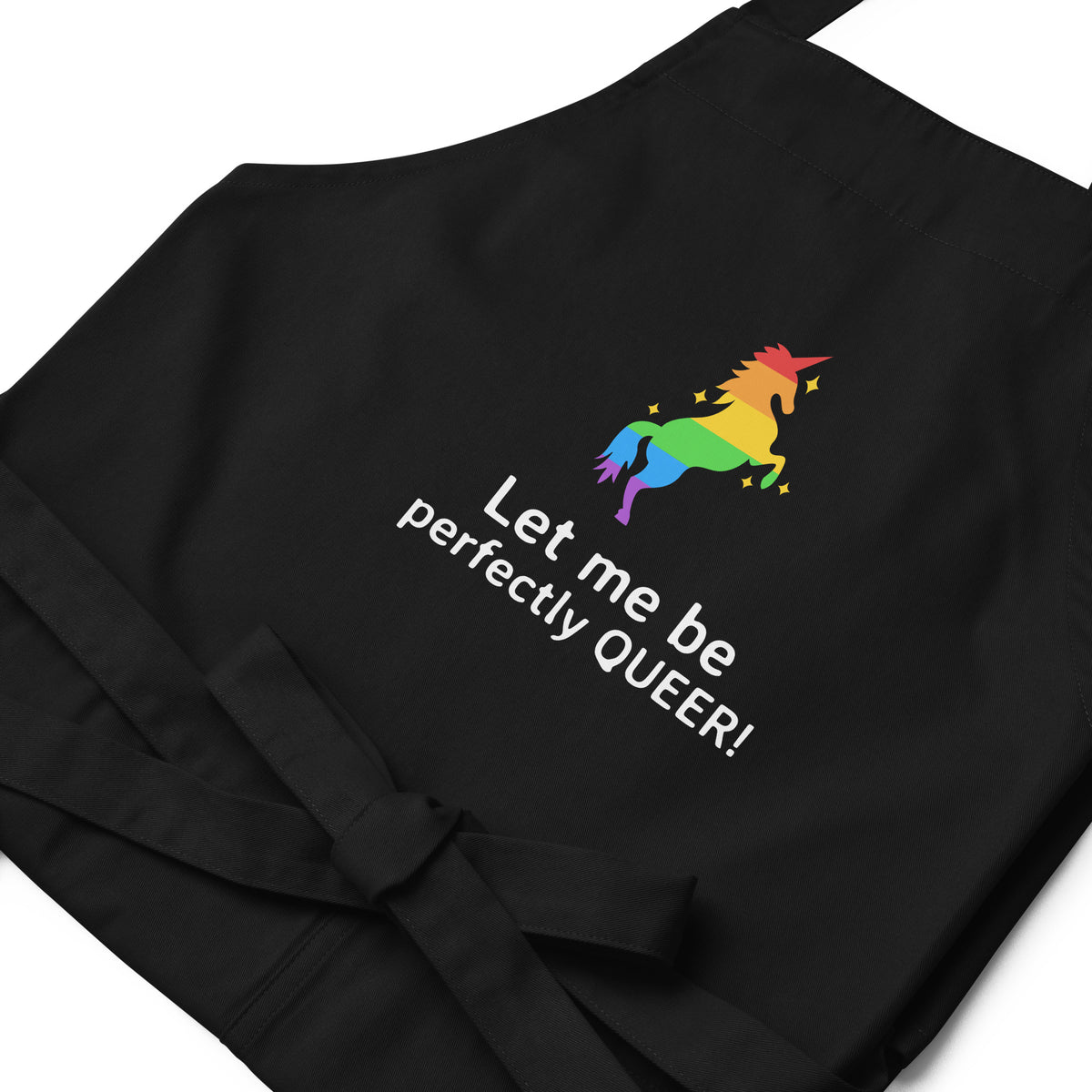 Let Me Be Perfectly Queer Organic Cotton Apron – Queer In The World ...