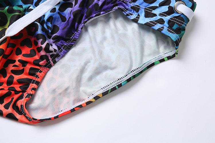 Rainbow Leopard Print Swim Briefs – Queer In The World: The Shop