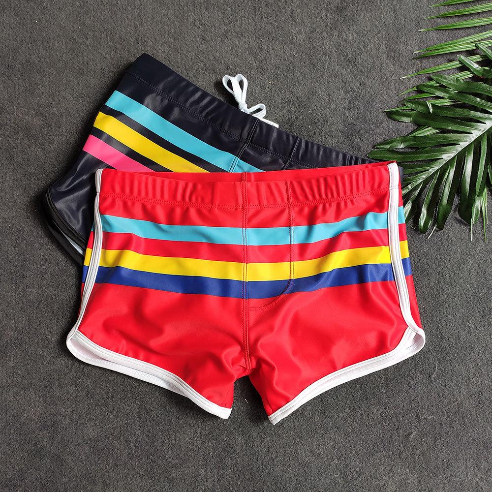 Pride Stripe Swim Trunks – Queer In The World: The Shop