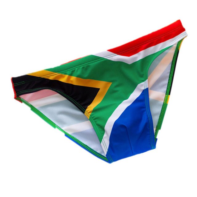 South Africa Flag Swim Briefs – Queer In The World: The Shop