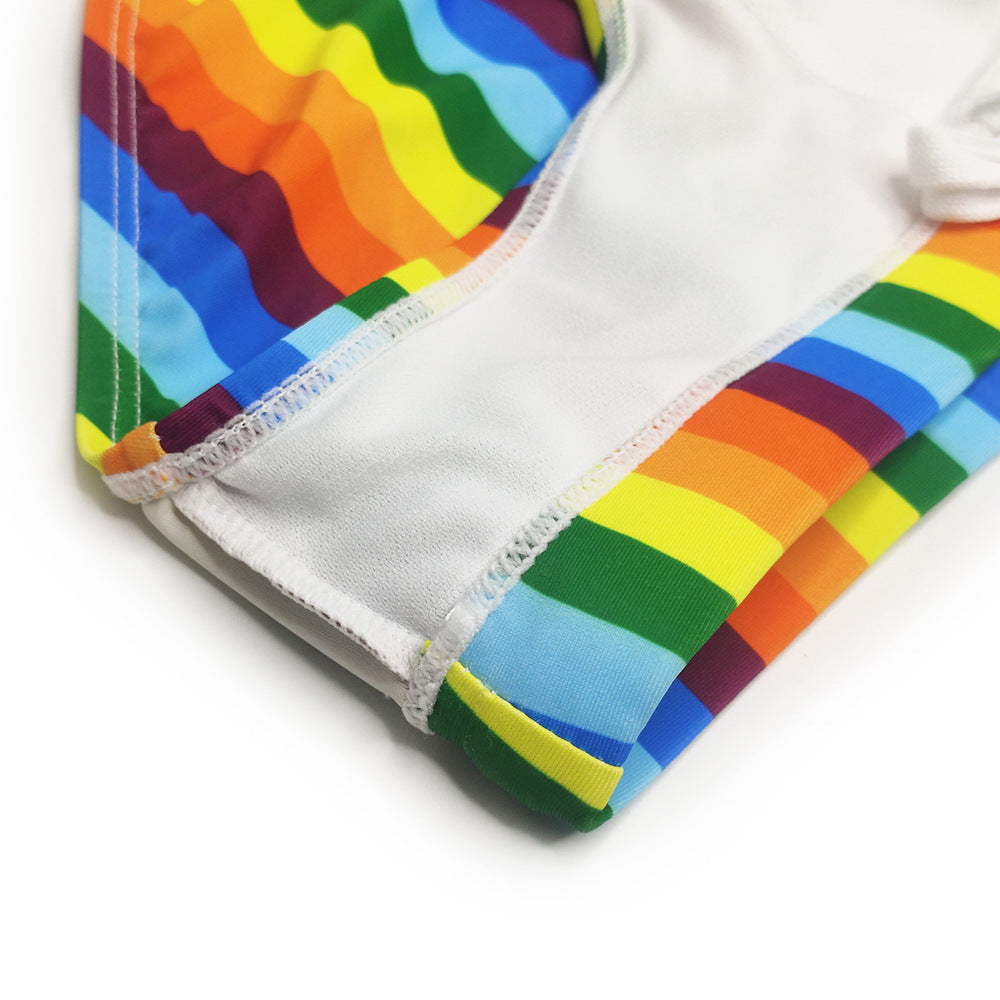 Pride Rainbow Swim Briefs – Queer In The World: The Shop