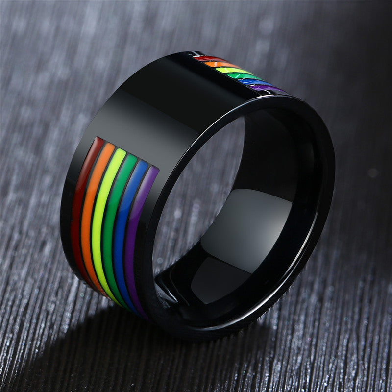 Rainbow Pride Flag Ring – Queer In The World: The Shop